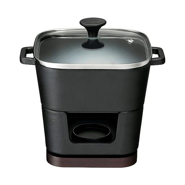 【商品概要】素材: 鋳鉄パッケージ重量: 2.34 kg容量: 980.0 milliliters種類: ポットガラス蓋付き コンロセット【商品説明】説明-【商品詳細】ブランド：イシガキ産業商品名：イシガキ産業 イシガキ 鉄鋳物 約幅18....