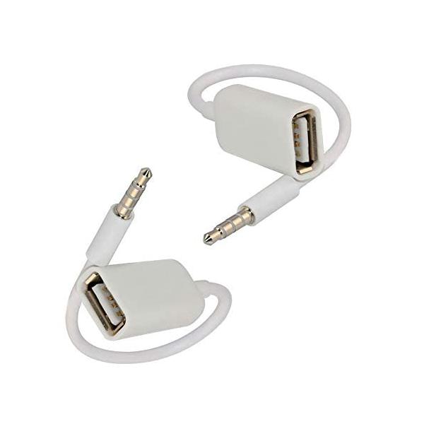 【商品概要】車のAUXインターフェイスは、この種のラインを使用することができます読み取りUディスクの機能を持っています。コネクタA：メスUSB 2.0(Uディスクを接続する); コネクタB：オス3.5mmプラグ（車のAUXインターフェイスは...