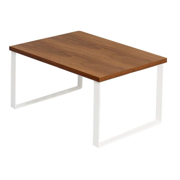 【商品概要】●商品仕様：サイズ ---L：約幅31×奥行28×高さ15.5cm S：約幅31×奥行13×高さ15.5cm　素材 ：スチール（粉体塗装）＋繊維板●シンプルで様々なシーンの魅せる収納にぴったりの高級感あふれる木目調の収納ラックで...