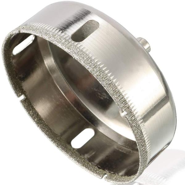 【商品概要】商品 ： ダイヤモンドコアビットホールソー (140mm)　有効切断能力：30mm程度　刃厚：約1.5mm　シャンク径：約9mm被削材 ： ガラス、タイル、ガラス、タイル、陶器、大理石、レンガ、コンクリートへの穴あけ対応電動機 ...