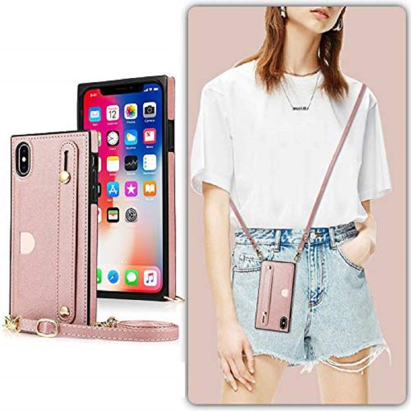 【商品概要】【対応機種】iPhone X/XS 対応.おしゃれな肩掛け、首掛け用スマホケース，お出かけにも仕事にも使えま【上質の皮革+TPU】レザーケースは、レトロの表面（高品質のPU皮革）＋（柔軟なTPUカバー）と組み合わせ、衝撃吸収機能...