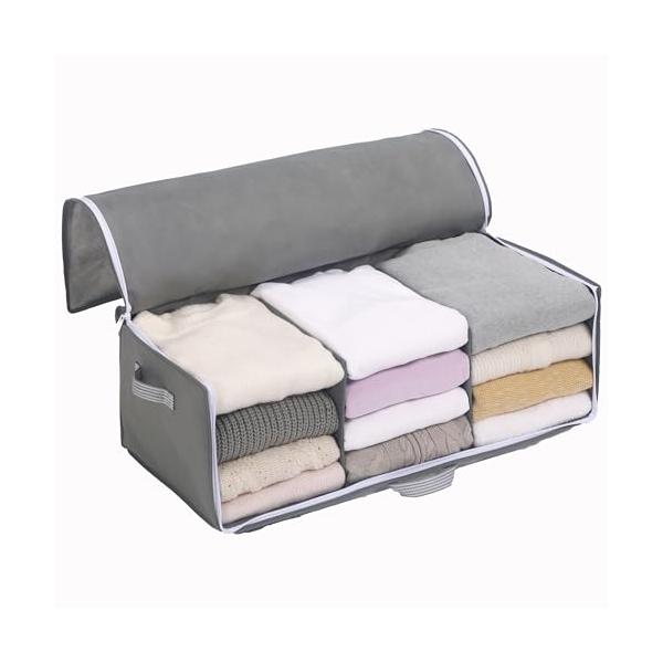 【商品概要】本体サイズ:約70×32×24cm本体重量:約433g素材・材質:(本体)ポリプロピレン、(窓)ポリエチレン、(芯板)紙原産国:ベトナム収納のめやす:セーター・トレーナーなら、約12〜15枚【商品説明】説明●シンプルなクローゼッ...