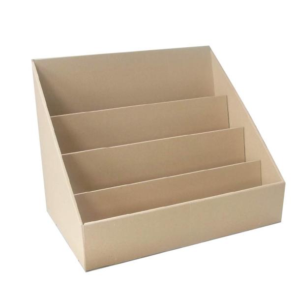 【商品概要】【説明書が新しくなりました】説明書がわかりやすくなりました。在庫の時期により古い説明書（片面印刷）が入っていた場合は、画像の説明書を参考に組み立ててください。手帳・新書・文庫・ポストカードの陳列に適した、組み立て式ダンボール製陳...