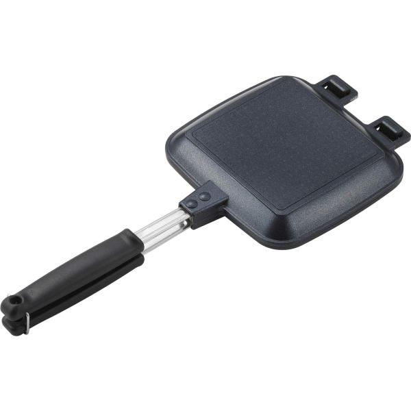 【商品概要】サイズ(約):375×160×38mm 深さ15mm 焼き面:130×140mm本体重量(約):750g素材・材質:本体/アルミニウム合金(表面フッ素樹脂加工)、底部/ステンレス鋼・底の厚さ3.0mm、ハンドル/フェノール樹脂・...