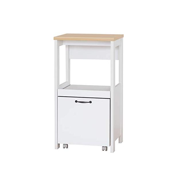 【商品概要】【本体サイズ】幅50.0x奥行38.7x高さ92.2cm【本体素材】プリント紙化粧繊維板 【異素材】引手:亜鉛合金【耐荷重】天板15kg トロッコ底板30kg【生産国】ベトナム【組立】お客様組立品です。【白井産業】静岡県に本社を...