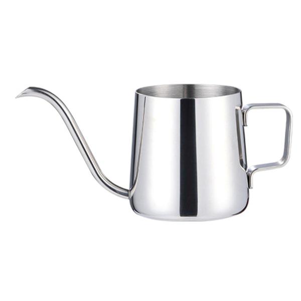 【商品概要】容量:250ml 材質:304ステンレス鋼サイズ：口径6.5×高7.2cm[細長い注ぎ口］注ぎ口は細いのでお湯の速度が安定です。自由な注ぎ角度なので美味しいコーヒーが淹れられます。[楽々操作]グリップが握りやすく、本体を軽く傾け...