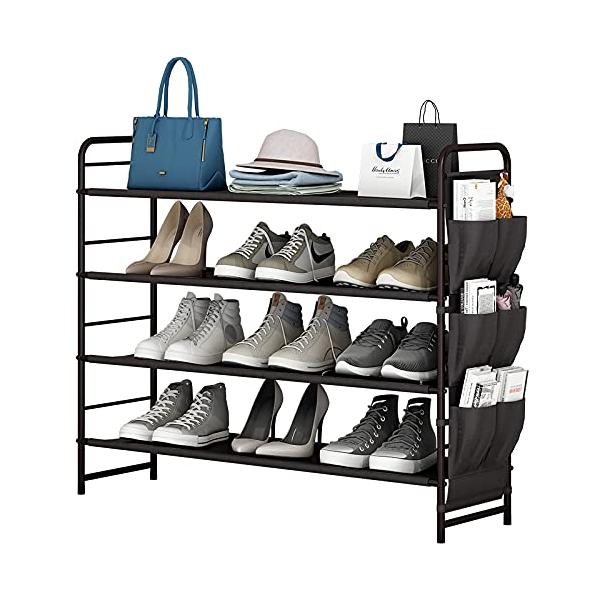 【商品概要】【商品仕様】本体：スチール+不織布　サイズ：幅71×奥行29×高さ65cm 出荷形態：お客様組立（取扱説明書付き）。【省スペースシューズラック】狭い玄関に置けるスリムな薄型サイズで、空いたスペースが無駄なく靴やブーツの置き場所に...