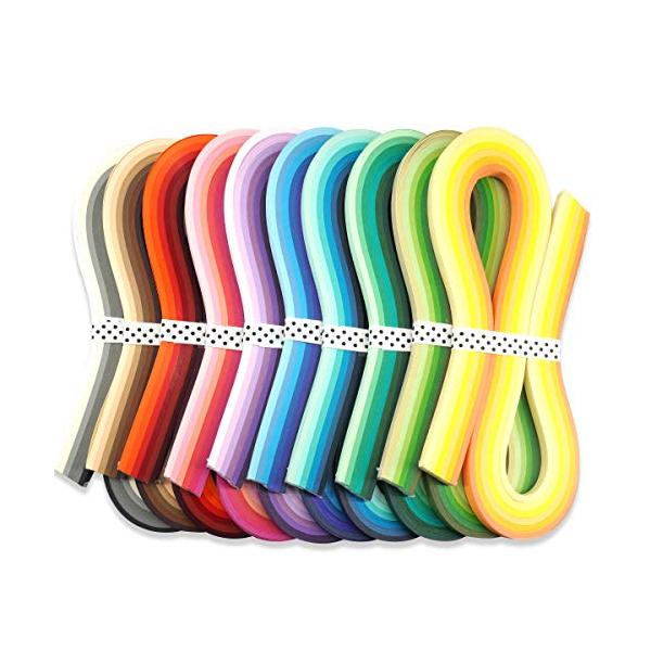 【商品概要】赤、ピンク、黄、緑、フルーツグリーン、紫、緑、青、茶、黒白のシリーズの色、60色の合計、初心者のための良い各色は20ストリップ、合計1200ストリップです。各袋は120枚の紙、6色、合計10パッケージ各用紙の長さは540mmで、...