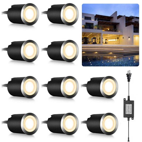 【商品概要】「製品仕様」超高品質のLED埋め込み式スッポトライト?10（0.6W/個）、サイズ：O32* H23mｍ、設置サイズ：O30mm、出力：DC12V低電圧、ライト色：電球色2800K「明るく、省エネ」夜に歩いている時、前の道路を十...