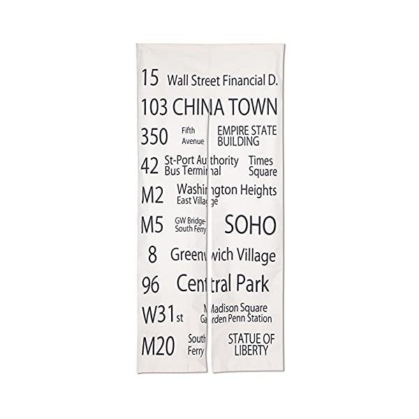 【商品概要】?レトロなバスロールサインをデザインした150cmロング丈暖簾。リビング・キッチン・部屋などの間仕切りや目隠しに。?【サイズ】幅約85cm×高さ約150cm　【主な素材】ポリエステル繊維　【取付方法】突っ張り棒などをのれん上部に...