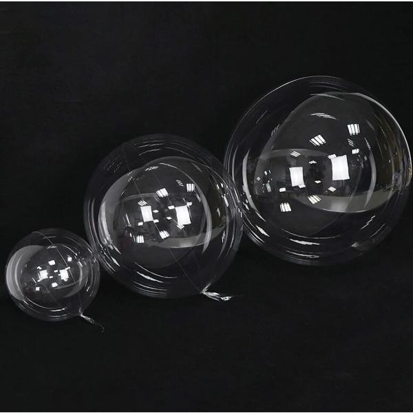 【商品概要】パッケージには以下が含まれます：18CM、20CM、24CMの透明なバルーンが各10個入れ。ご注意：このサイズは膨張前のサイズです。膨張後最大直径約30cm、38cm、40cm以内。丈夫な高品質PVC : それがこちら！透明でま...