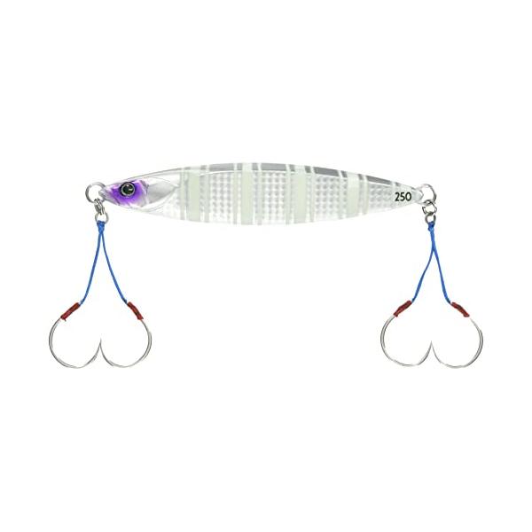 【商品概要】カラー:シルバーグローストライプ自重:200gスロージギング専用設計アシストツインフック搭載左右非対称シェイプ / 片面カップ形状採用おすすめ対象魚:ブリ、サワラ、青物系、ハタ、カサゴ、根魚系、ヒラメ、真鯛など部門名: ユニセッ...