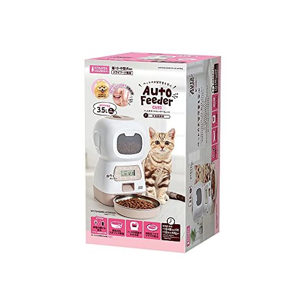 【商品概要】タイマー式自動給餌器【商品説明】説明商品紹介ペットのお留守番も安心。タイマー式自動給餌器です。使用方法単一アルカリ乾電池（別売）3本を入れる、もしくはコンセントにAC アダプターを差し込みます。液晶画面表示が点灯します。現在時刻...