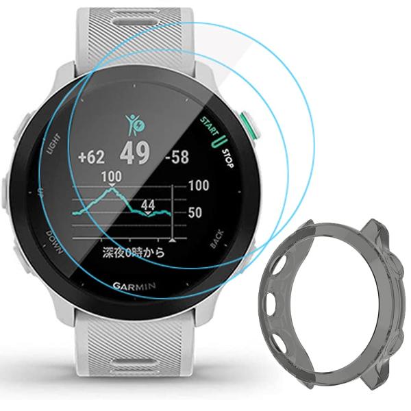 【商品概要】【対応機種】Garmin(ガーミン) ForeAthlete 55/ForeAthlete 158 専用ケース*1＋専用フィルム*2。★ Miimallのみ正規販売店です。 日本商標登録番号：登録6083423★【高級な材質】G...
