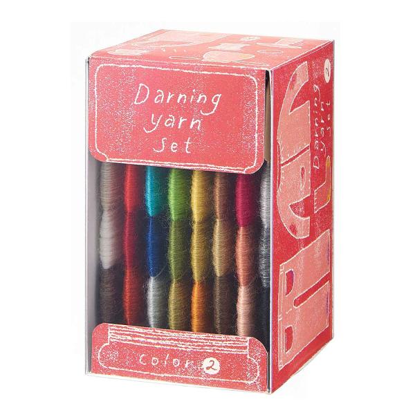 【商品概要】穴のあいた靴下や衣類を簡単にお直しできるダーニング糸。別売りのダーニングマッシュルームが必要です。カラフルなダーニング糸の8巻(全24色セット)カラー内容:ベージュ系、レッド系、ブルー系、グリーン系、イエロー系、ブラウン系、ピン...