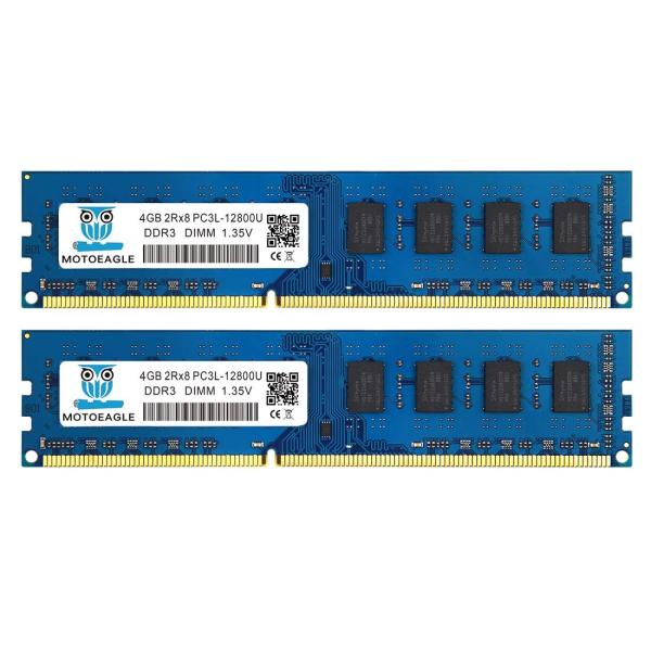 【商品概要】【メモリモデル】DDR3L 1600 MHz 4gb,PC3L 12800U 8GB Kit (4GB×2枚) 240Pin,デスクトップPC用メモリモジュール,AMD、Intel、Macシステムに適用されます【二重電圧をサポー...