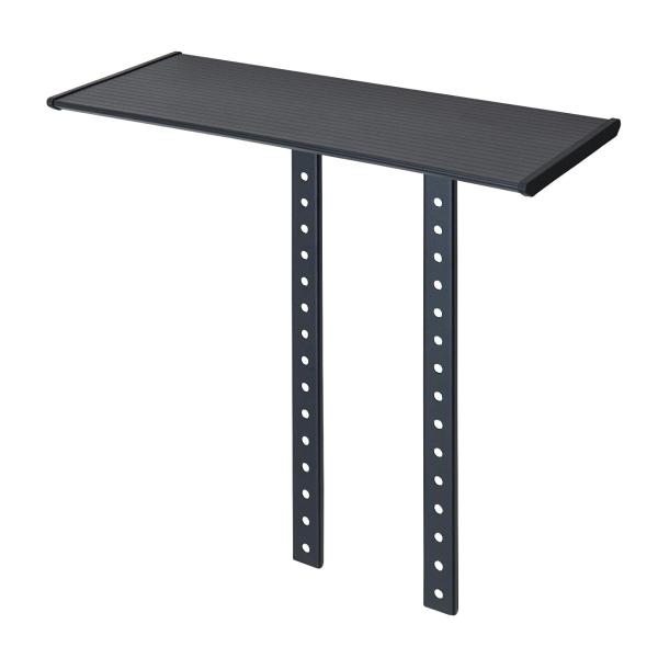 【商品概要】製品サイズ / 幅45×奥行20.4×高さ46.2cm耐荷重 / 2kg材質 / 棚板：アルミ(エポキシ焼付塗装)(樹脂部：ABS樹脂)、取付金具：スチール(エポキシ焼付塗装)、固定ビス・ワッシャ：スチール、棚板用固定ネジ：スチ...