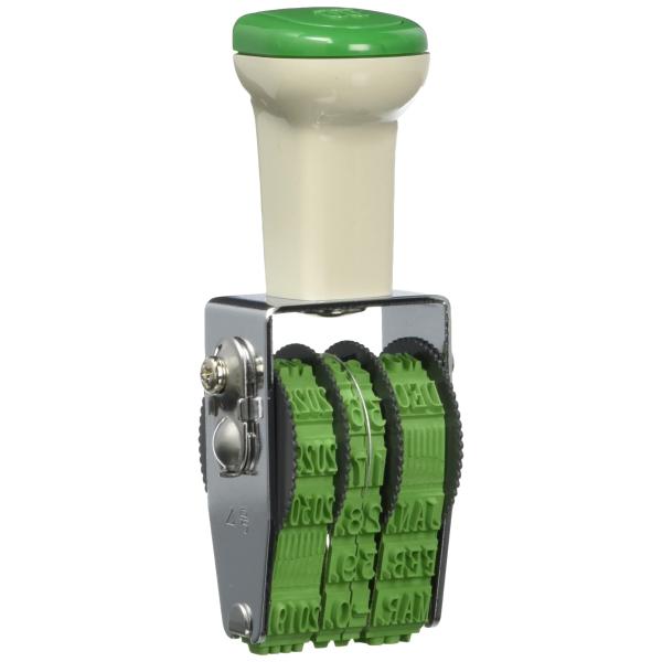 【商品概要】【サイズ】W38×D28×H88mm【材質】本体：ABS・ステンレス/印面：ラバーゴム【その他】昔ながらのシンプルな日付回転印です。サンビー創業100周年仕様の『レトロ感』のあるパッケージデザイン。【商品説明】【商品詳細】ブラン...