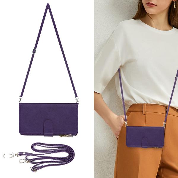 【商品概要】【クロスボディチェーン&amp;リストストラップ】調節可能ショルダーストラップ長さ1.5メートル、可斜めがけ、可肩掛け。携帯電話が紛失する恐れはなし、ハンドバッグを持たずにどこでも旅行の贅沢さを満喫できます。ケースだけが必要な場...
