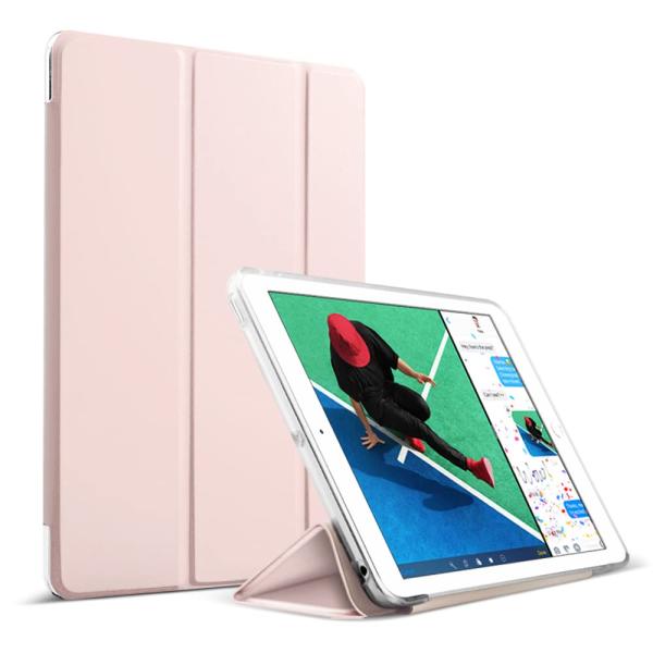 【商品概要】iPad 9.7 インチ 2018年 2017年 モデル 対応 第6世代 第5世代 対応 スマートケース 風 一体型 PU レザー 耐衝撃 透明 ソフト TPU フレーム ケース【MS factory(R) 正規品】＜対応機種＞...