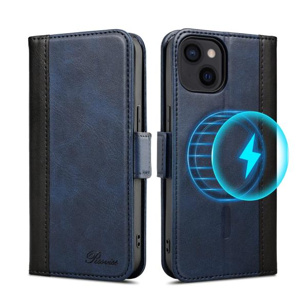 【商品概要】MagSafe対応充電：強力なマグネット搭載しているので、MagSafeに対応し、置くだけで簡単に15Wのワイヤレス急速充電を提供します。iPhone13 6.1inch MagSafe対応手帳型ケース。対応機種を間違いないよう...