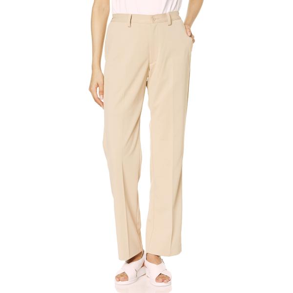 【商品概要】[機能]透防止、制電、ストレッチ、制菌、イージーケア、[素材]コネクト（トリコット）[混率]ポリエステル100%[仕様]前ファスナーあき、ウエスト脇ゴム、両脇ポケット、メッシュ裏地付（オフホワイト・ベージュのみ）【商品説明】レデ...