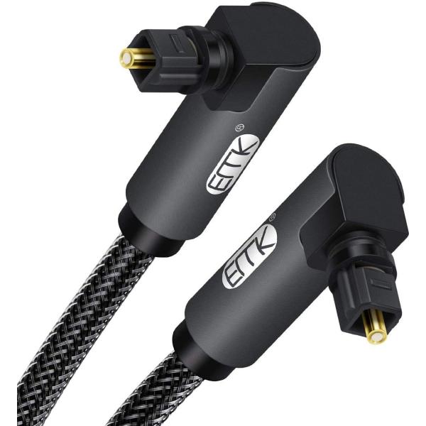 【商品概要】【ダブル90°直角設計】90°/270°/360°回転可能な直角設計。 壁と機器の間の狭いスペースに適しており、機器の接続を容易にし、壁と機器の間の限られたスペースの恥ずかしさを解決することができます。【幅広い互換性】90度光デ...