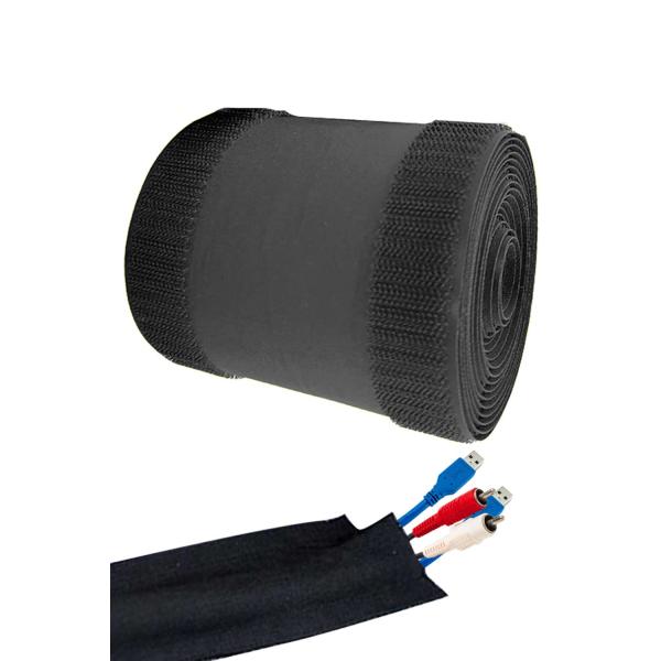 【商品概要】?面ファスナー式ケーブルカバー、 ゴチャゴチャした配線を床や壁のケーブルを隠してスッキリできる、マジックテープタイプの便利なケーブルカバーです。 ・マジックテープを採用、 しっかり設置でき取り外しもらくらく。マジックテープを採用...