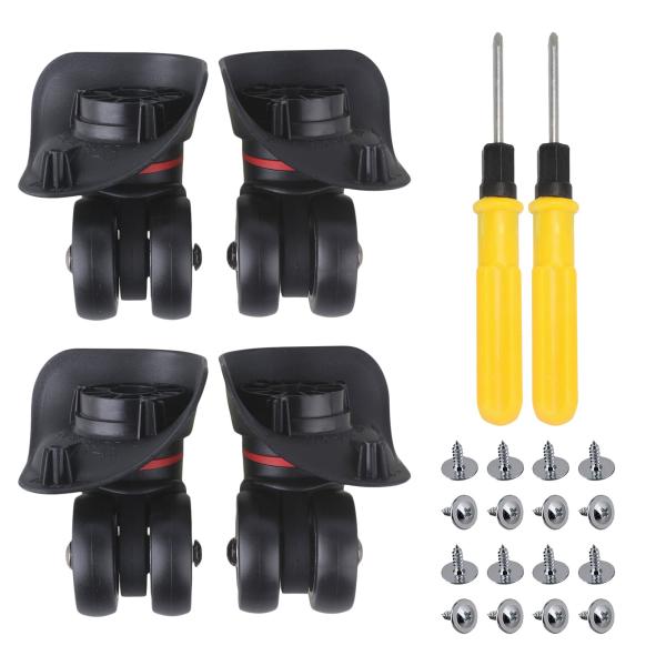 【商品概要】ラゲッジバッグ、スーツケース、トロリーケースなどでDIYを使用するのに適しています。ホイールはプラスチック製で、静かで耐久性があります。スーツケースに最適で、スーツケースのホイールやDIYの交換部品の修理です。クロスおよびスロッ...