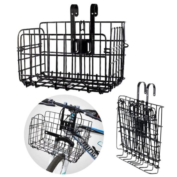 【商品概要】【便利な折り畳みカゴ】自転車にカゴがついていない折りたたみ自転車や、カゴはあるけどリアバスケットが欲しいという場合に便利なのがこの折りたたみの自転車カゴです。普段は使わないけど荷物や鞄をいれるときにないと不便を感じます。掛け式な...