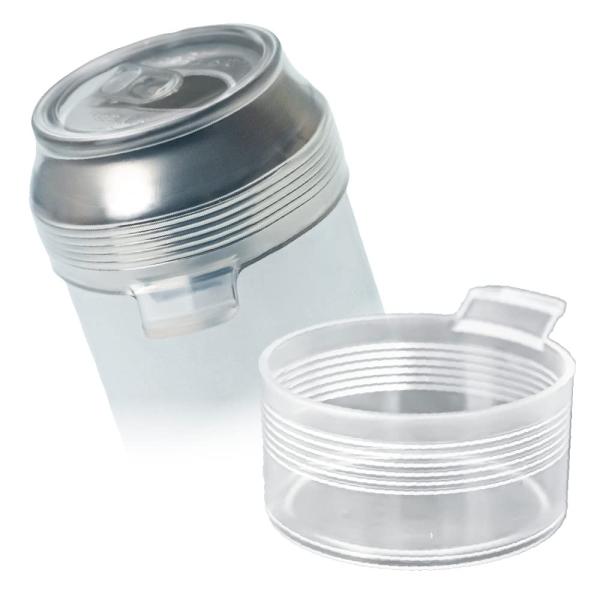 【商品概要】350ml、500ml缶用　ジュース・炭酸飲料の飲み残し冷蔵庫保存用透明シリコンキャップ 炭酸以外は持ち運びも可能！お子様のジュースやミルクの一時保存にも（長時間保存する場合は冷蔵庫に入れて下さい） 口径が合えば小鉢や汁物缶の保...