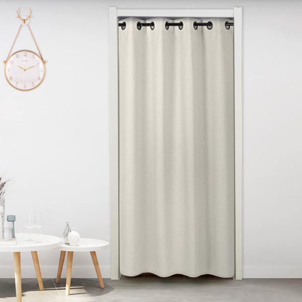 【商品概要】【サイズ】幅120CMｘ丈180CM一枚いり、重さ900gくらい、「幅60ー90cm範囲の設置場所に雰囲気がいい、最大適用幅は100cmまで」ハトメ8個つき内径4CM、つっぱり棒に簡単に取り付ける間仕切りカーテン（ご注意：つっぱ...