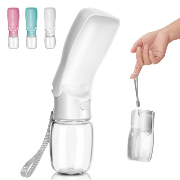 【商品概要】製品仕様と素材：ペット用ウォーターボトル「容量」350ml「重量」0.2kg「カラー」ホワイト。 食品グレードのABS、カップ本体：透明なPC、環境にやさしい、高品質、独特の臭いなし使用場所に制限はありません：持ち運び可能なペッ...