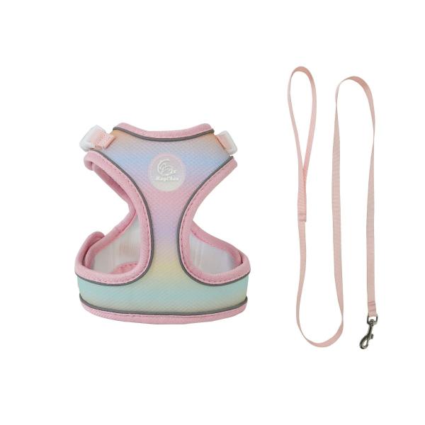 【商品概要】高級なナイロン素材で作った負担軽減犬用ハーネス、子犬の体をしっかり囲まれて、首つりにならなく、ハーネス全体の面で支えて、愛犬に穿くと全身的に柔らかく、上質なナイロン生地を全部が覆っています、また裏地のスポンメッシュが衝撃の面で全...