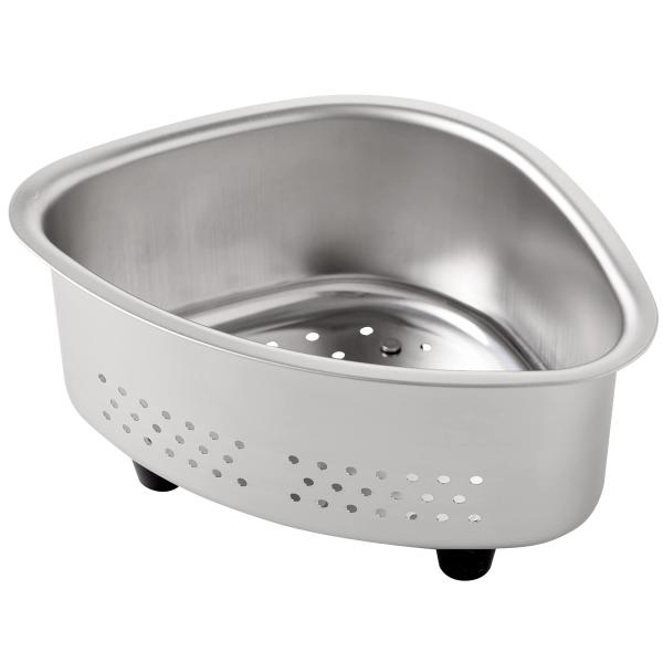 【商品概要】【狭いキッチンにオススメ】従来の三角コーナーに比べてサイズが二回り程小さく、一人暮らし用や、アパートなどの狭いシンクなどで邪魔にならない最適なコンパクトサイズの三角コーナーです。【ゴミをためすぎない】小さいコンパクトサイズなので...