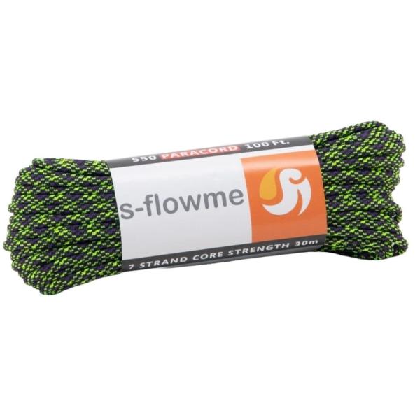 【商品概要】スフローム(s-flowme)のCamoPara(カモパラ）は汎用性が高いポリエステル製4mm 8芯を採用したパラコードです。優れた耐久性と柔軟性があり、テントやタープの設営時のガイロープとしてはもちろん、パラコードブレスレッド...