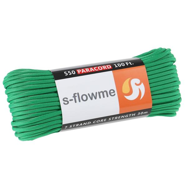 【商品概要】スフローム(s-flowme)のCamoPara(カモパラ）は汎用性が高いポリエステル製4mm 14芯を採用したパラコードです。優れた耐久性と柔軟性があり、テントやタープの設営時のガイロープとしてはもちろん、パラコードブレスレッ...