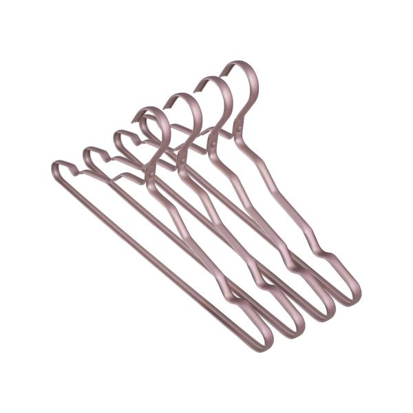 【商品概要】商品サイズ：４２cm×１９cm色は【マット調のブロンズピンク】で、お部屋やクローゼット内を落ち着いた雰囲気にしてくれます。【耐久性・耐水性に優れ】、購入後、長期間のご使用が可能です。シャツや薄い衣類はもちろん、【スーツやトレーナ...