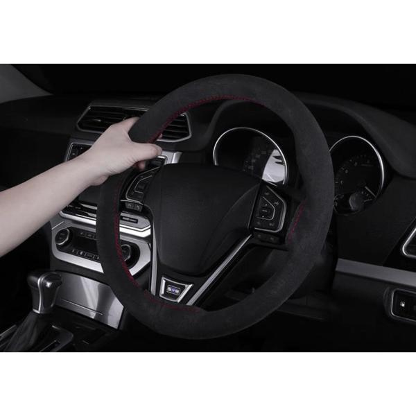 【商品概要】適合機種:　ホンダ N-BOX&amp;カスタム JF5 JF6 R5.10~材質：ブラックスエード調生地 、とても柔らかく、手に心地よい感触をもたらします。滑り止め：表面には一定の摩擦力があり、手の滑りを減少させるのに役立ちま...