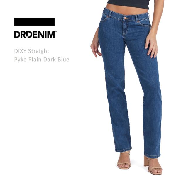 ブランド： DR DENIM 　ドクターデニムスタイル： DIXY STRAIGHT Low Rise Slim Straight Pyke Palin Dark Blue品番： 2230103-F45カラー： PYKE PLAIN DAR...