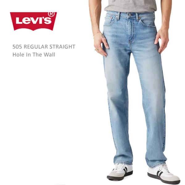 ブランド： LEVI'S　リーバイススタイル：  505 REGULAR STRAIGHT品番： 00505-2922カラー： HOLE IN THE WALL ライト〜ミディアムインディゴ<素材： 99%COTTON 1%ELAST...