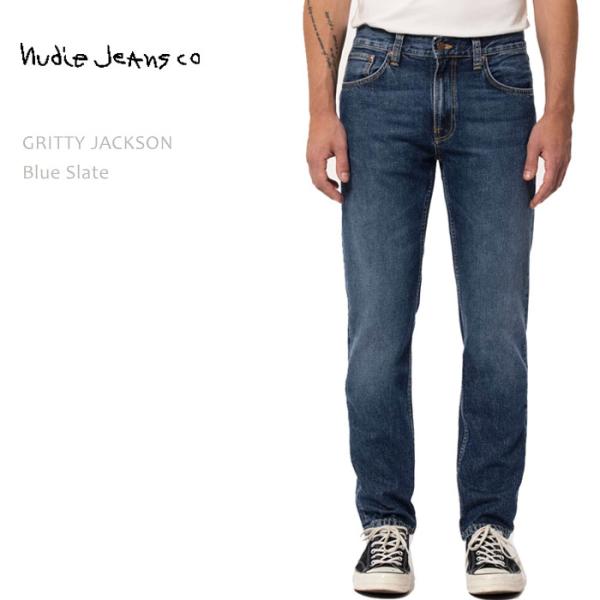ブランド： NUDIE JEANS 　ヌーディージーンズスタイル： GRITTY JACKSON Blue Slate品番： 113781カラー： BLUE SLATE ダークインディゴ素材： 100%COTTON (ORGANIC and...