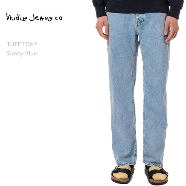 ブランド： NUDIE JEANS 　ヌーディージーンズスタイル： TUFF TONY Sunny Blue品番： 114198カラー： SUNNY BLUE ライトインディゴ素材： 80%Organic Cotton 20%Recycle...