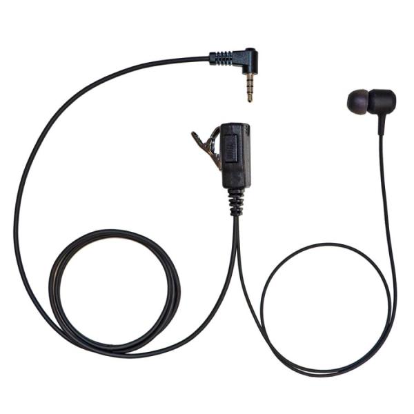 スマートフォン用 「トランシーバーアプリ」対応！カナル型イヤホンマイク [ 1pin L字型プラグ ]またPPTボタンで音楽アプリの操作なども可能です。対応機種: 2.5mmフォーンプラグ搭載のスマートフォン※スマホ端末の仕様・アプリ、アン...