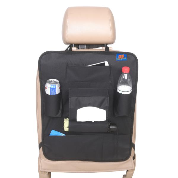 モーターアップ・コンフォーツ　シートバックオーガナイザー、前部座席の裏に簡単装置、後部座席エリアがすっきり！ドリンク用ポケット、ティッシュ用ポケット、折り畳み傘用ポケット、多用目的ポケット大・中・小、全車種用◆後部座席エリアに必要なアイテム...