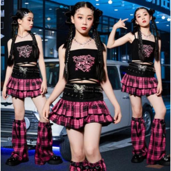 商品名  子供ダンス衣装 色   写真色 内容   2点セット：キャミソールｔシャツ＋スカート 3点セット：キャミソールｔシャツ＋スカート＋ベルト 4点セット：キャミソールｔシャツ＋スカート＋ベルト＋レッグウォーマー サイズ   モデル：身...