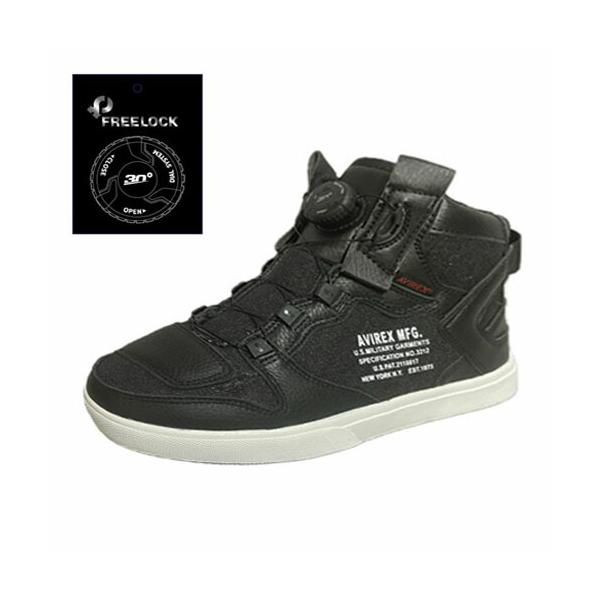 ミリタリーブランド「AVIREX（アヴィレックス）」から、機能性とデザイン性を兼ね備えたスニーカーが登場。ワンタッチで簡単にフィット感を調整できるリールダイヤルシステムを搭載し、脱ぎ履きもラクラク。ボリュームのあるソールとタフな素材使いが存...