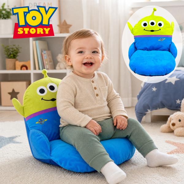 大人気『トイ・ストーリー』のエイリアンが、かわいすぎるソファ型ぬいぐるみクッションになって登場！座り心地も抜群！インパクトのあるデザインで、お部屋に置くだけで存在感たっぷりです！お子様のお部屋やリビング、推し活スペース、インテリアとしても大...