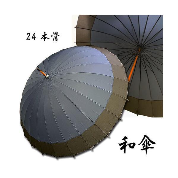 丈夫な24本骨構造の蛇の目風和傘。シックな色使いです。男女兼用で海外みやげにも人気です。◆こちらの商品はラッピング対象外です。ラッピングは出来ませんのでご了承下さい。●重量：約555g●素材：ポリエステル●本体サイズ:[全長]約88cm×[...