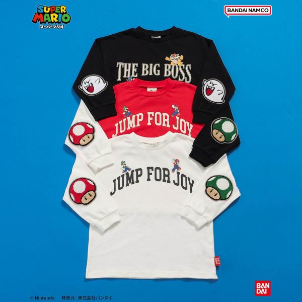 スーパーマリオのかわいい長袖Tシャツ！ファン心をくすぐるディテールと、キャッチーなビジュアルが魅力の一枚。カジュアルスタイルのアクセントとしてはもちろん、イベントシーンにもおすすめです。サイズ：100cm~150cm≪素材・品質≫・本体  ...